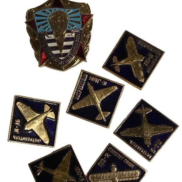 Other | Russian Aviation Pins Set Of 7 | Poshmark